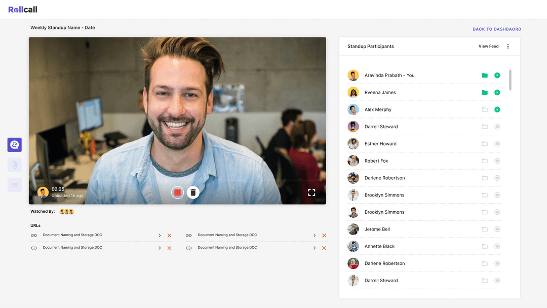 Rollcall | Standup bot for remote teams